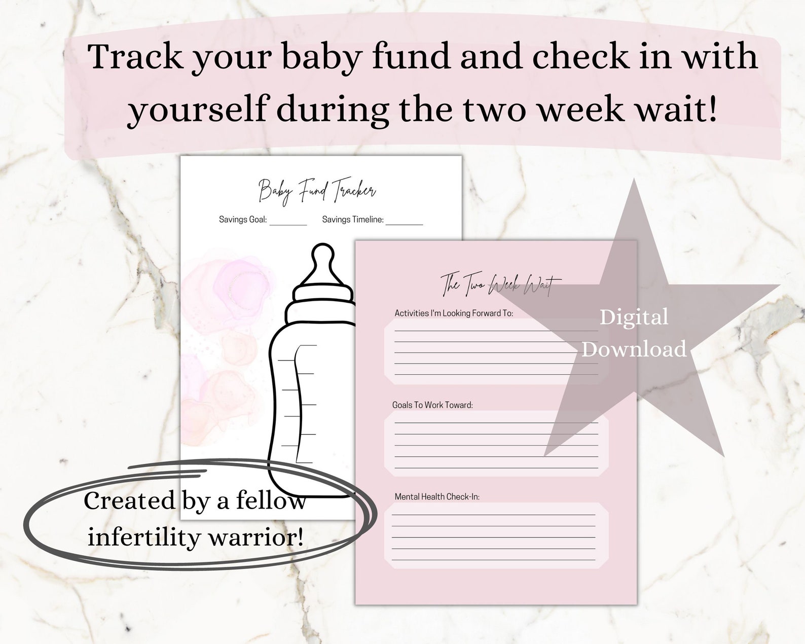 Printable IVF Planner, Infertility Treatment Planner, Fertility Planner ...