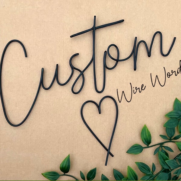Wire Words - Etsy UK