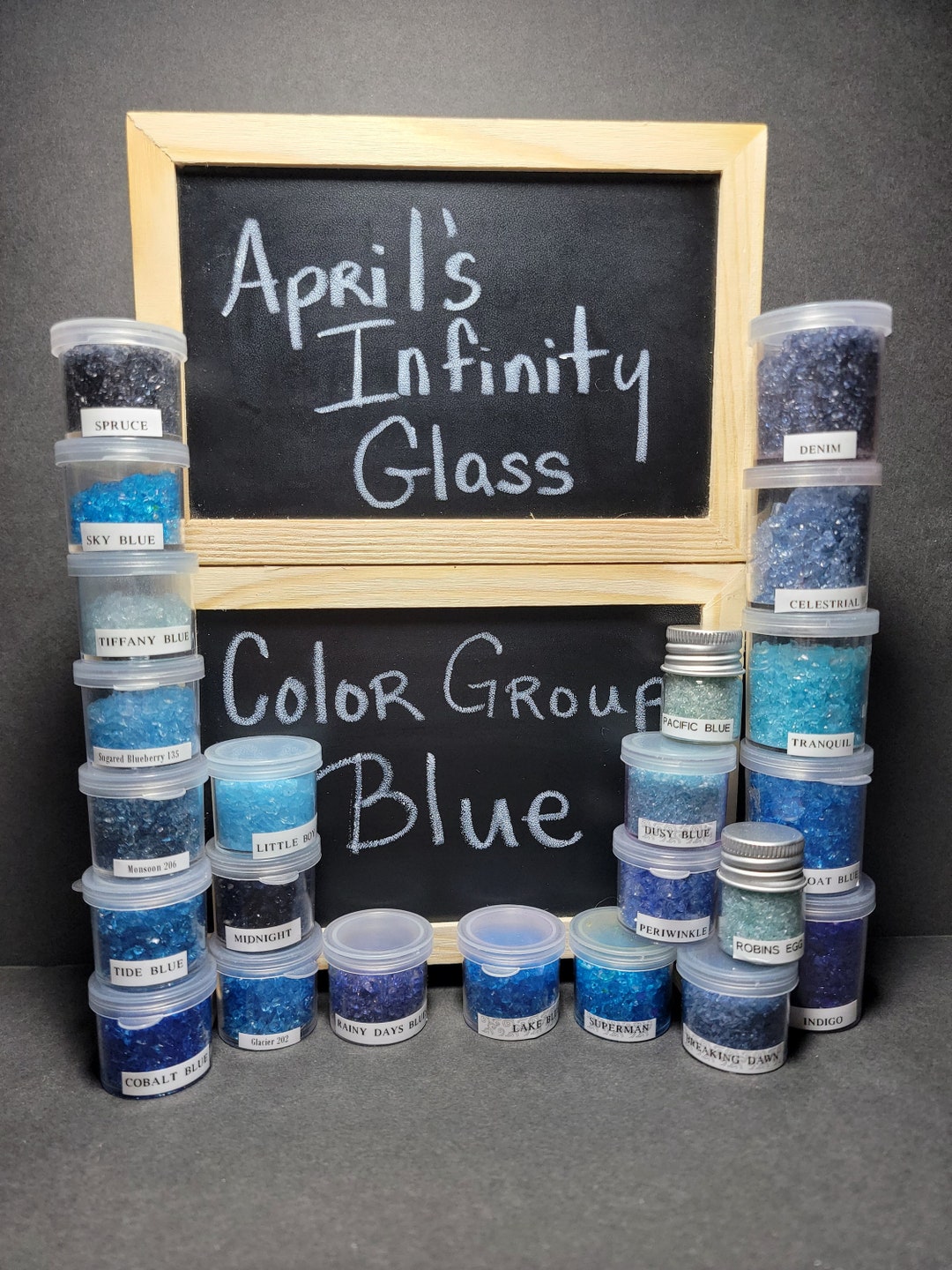 Crushed Glass, BLUE REGULAR SIZE, Glass Resin Jewelry, Resin Art ...