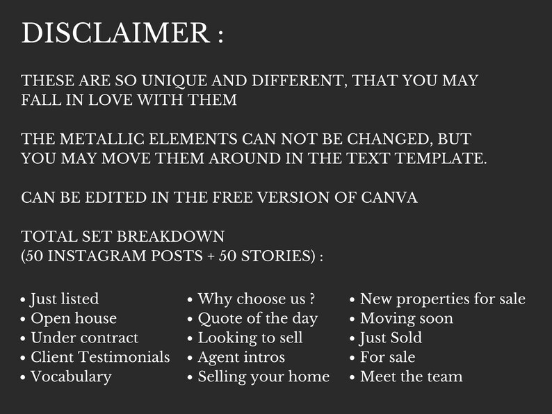 Real Estate Marketing Templates Bundle for Social Media Realtor Canva ...