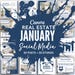 January Real Estate Social Media Templates: Canva Realtor Posts - Etsy