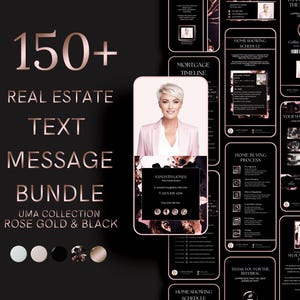 Real Estate Text Templates: 150+ Agent Text Cards (canva Editable) - Etsy