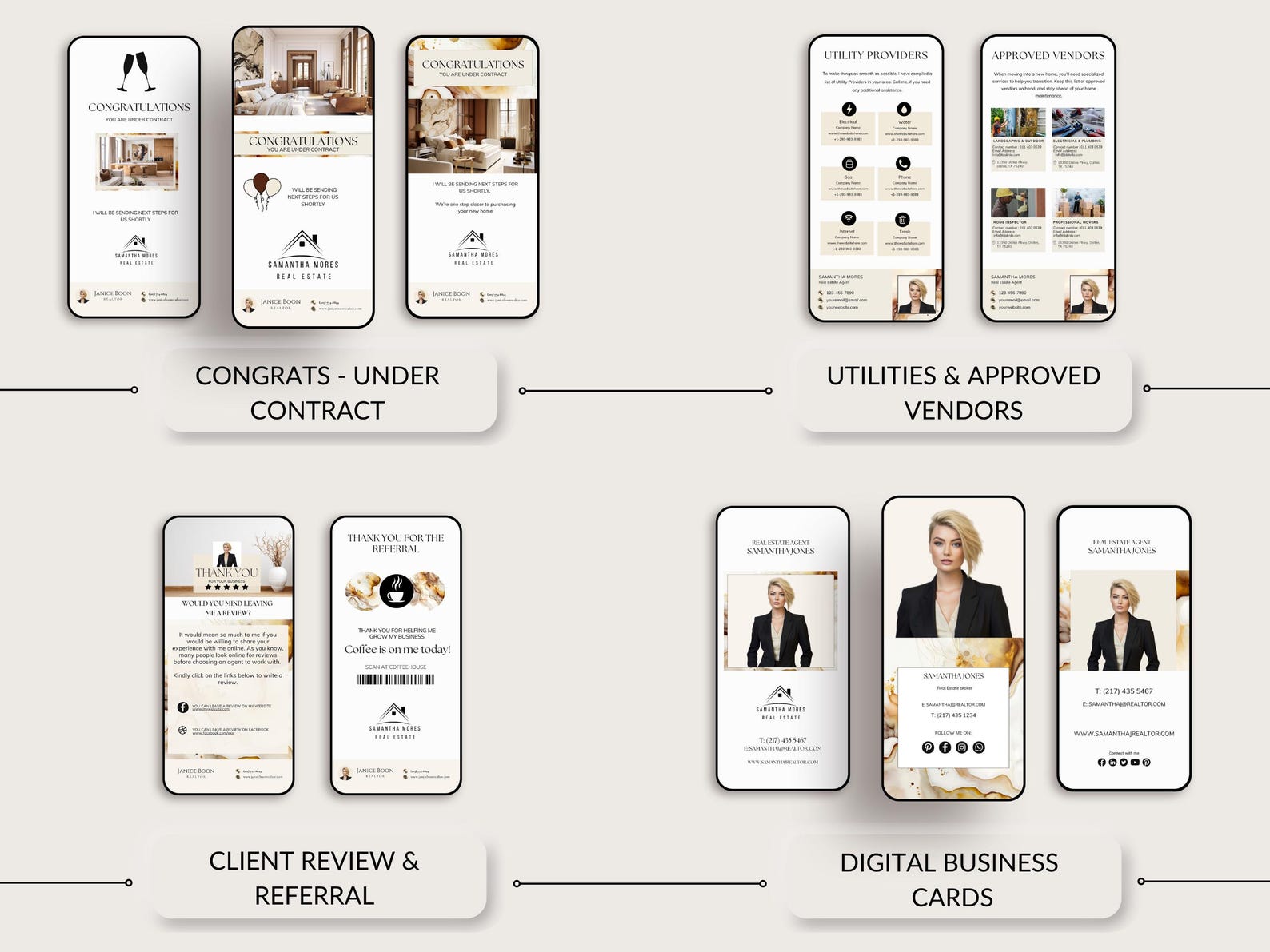 Real Estate Text Message Templates: Realtor Marketing Bundle (canva ...