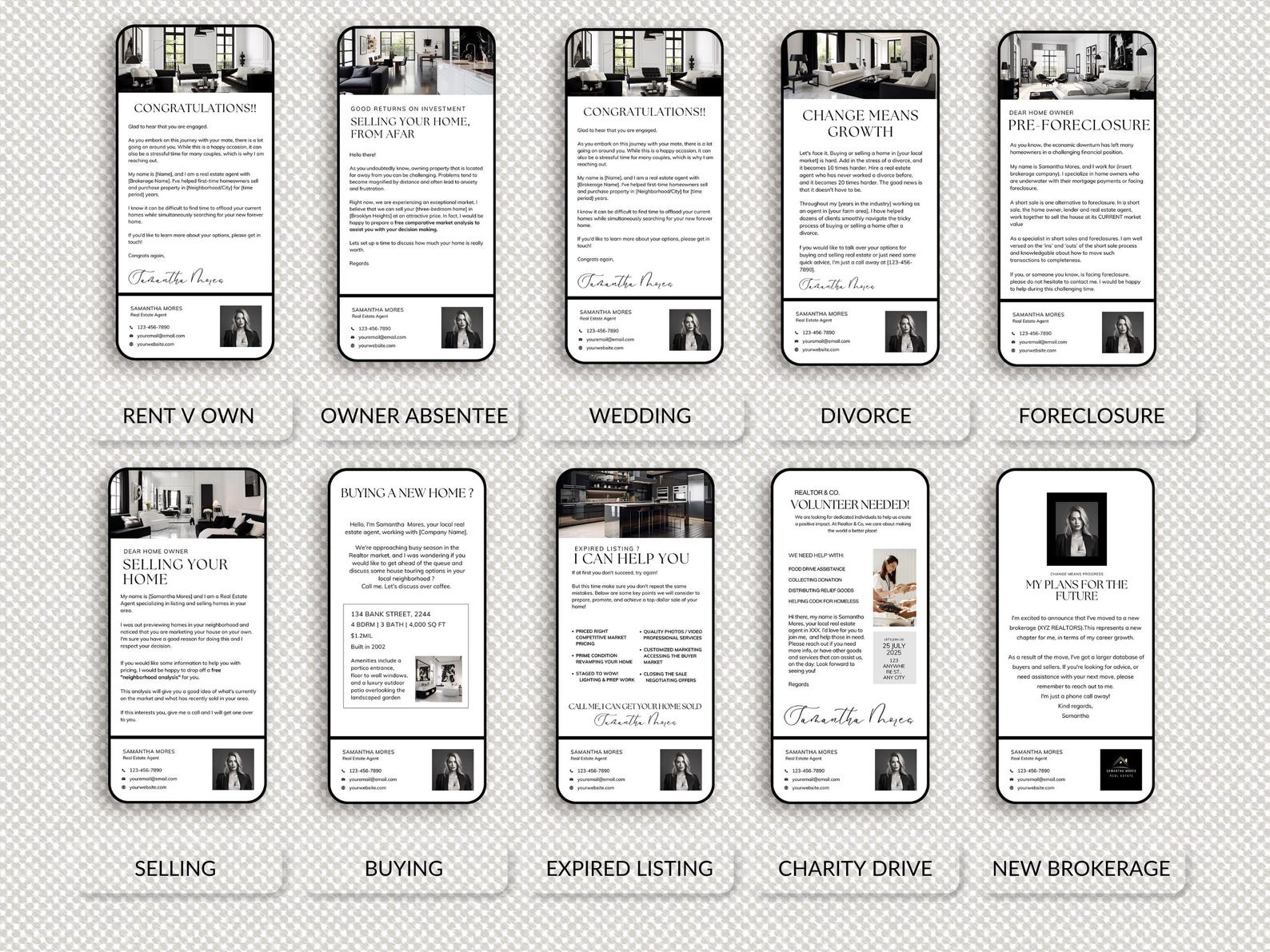 Real Estate Text Message Templates: 150+ Agent Marketing (canva) - Etsy
