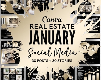 January Real Estate Agent Social Media Posts With Captions | Real ...