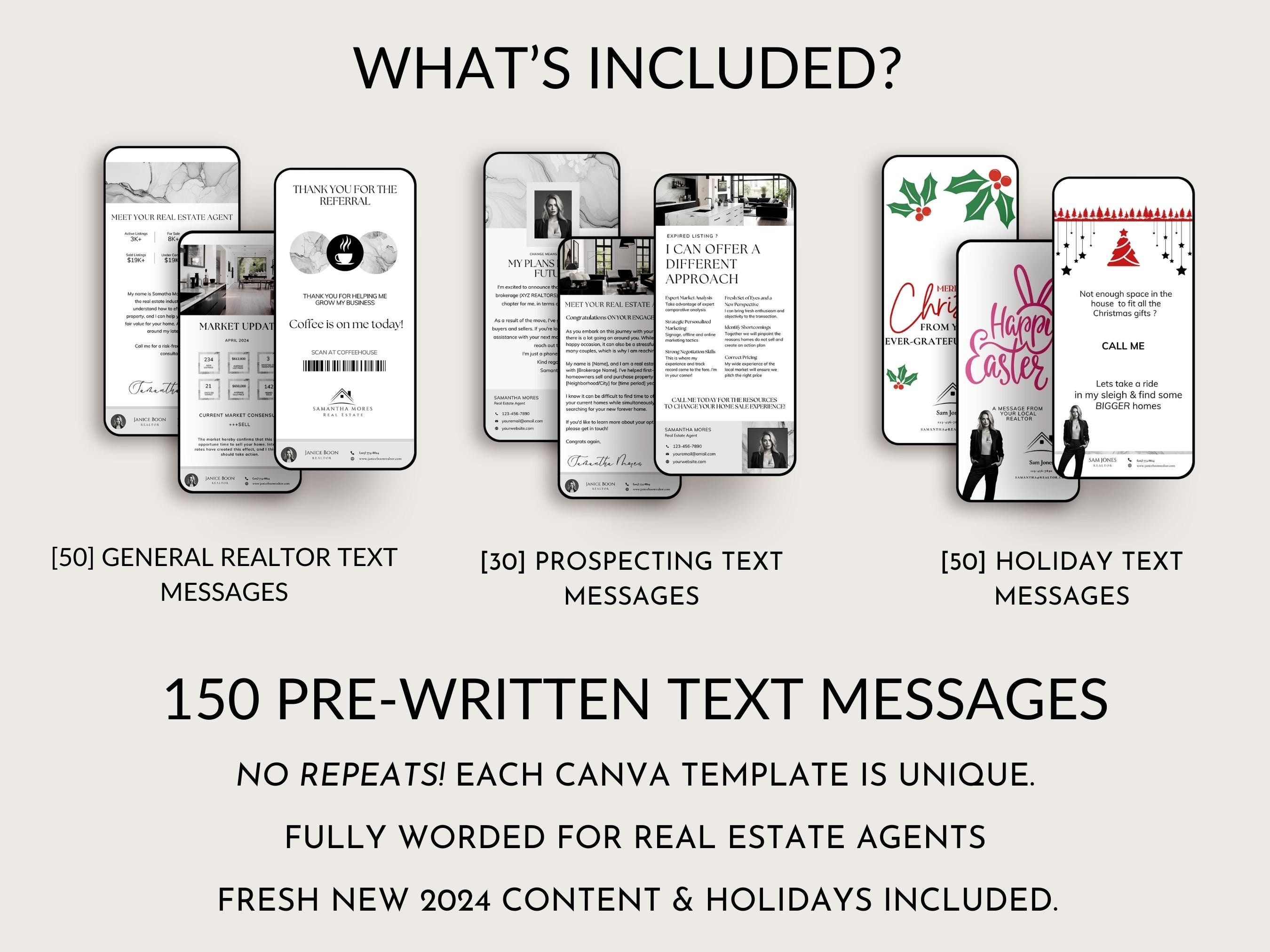 Real Estate Textable Bundle for Realtors and Real Estate Agents,real ...