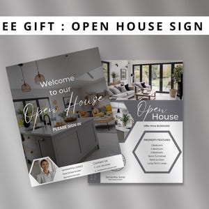 Real Estate Flyer Templates: Open House, Hello Neighbor (canva Editable ...