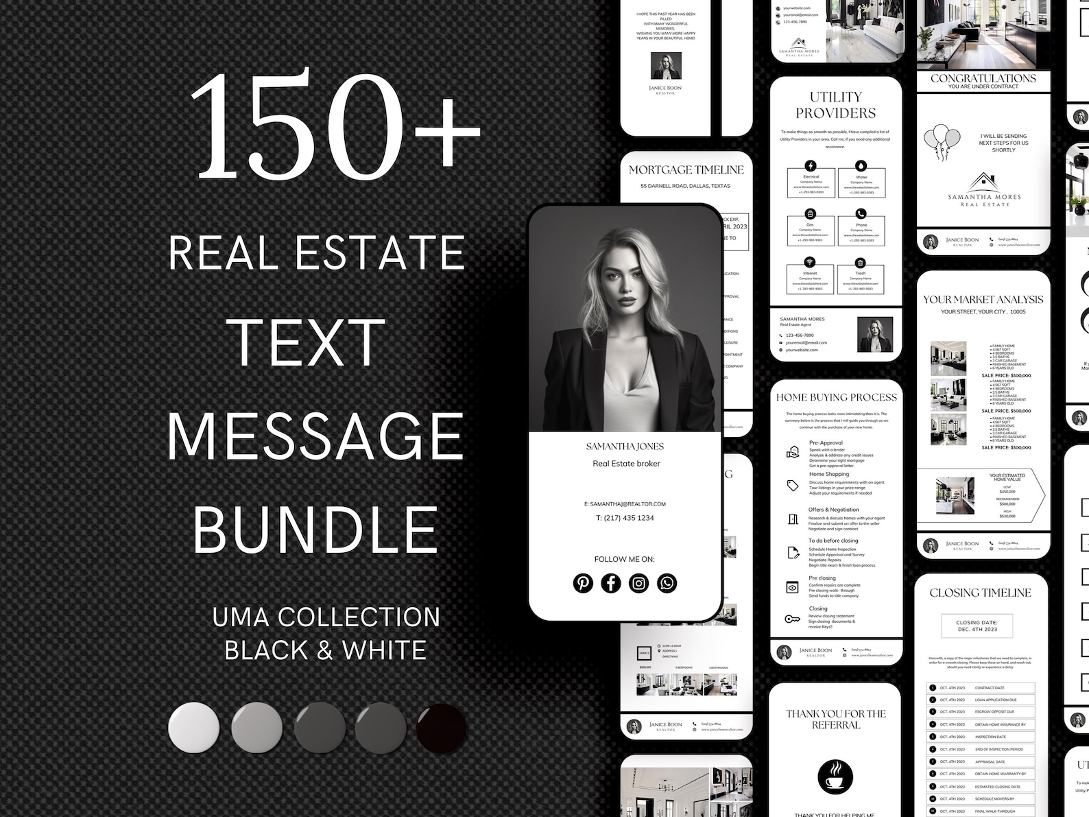 Real Estate Text Message Templates: 150+ Agent Marketing (canva) - Etsy