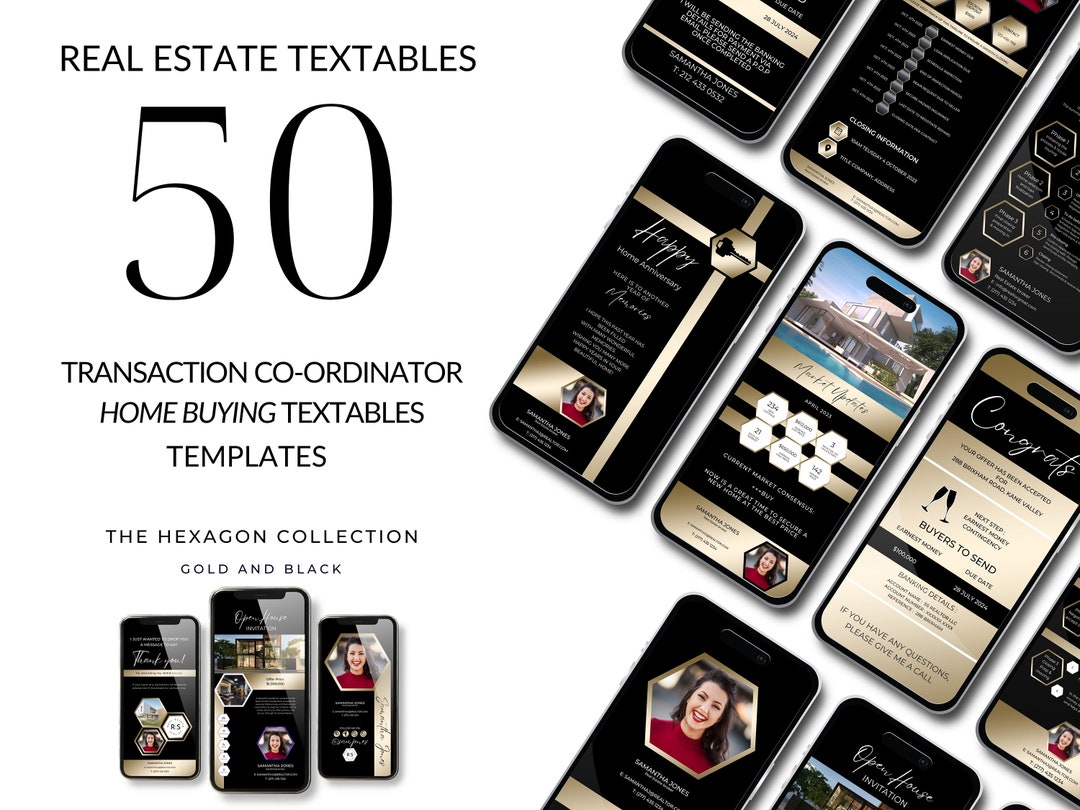 Real Estate Gold Text Messages, Mobile Marketing, Textable Bundle, Real ...