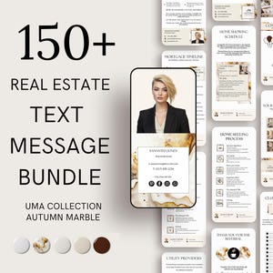 Real Estate Text Message Templates: Realtor Marketing Bundle (canva ...