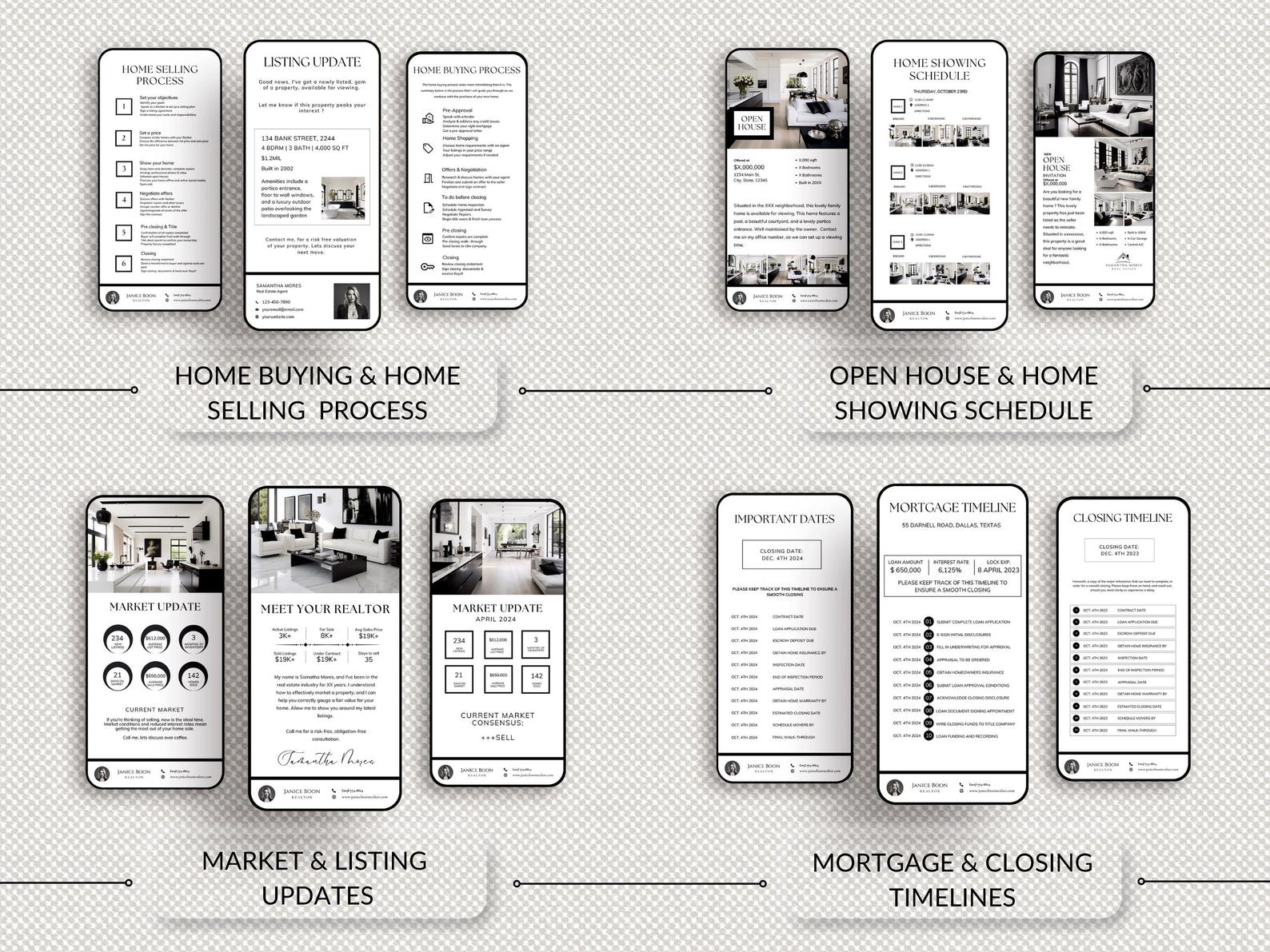 Real Estate Text Message Templates: 150+ Agent Marketing (canva) - Etsy