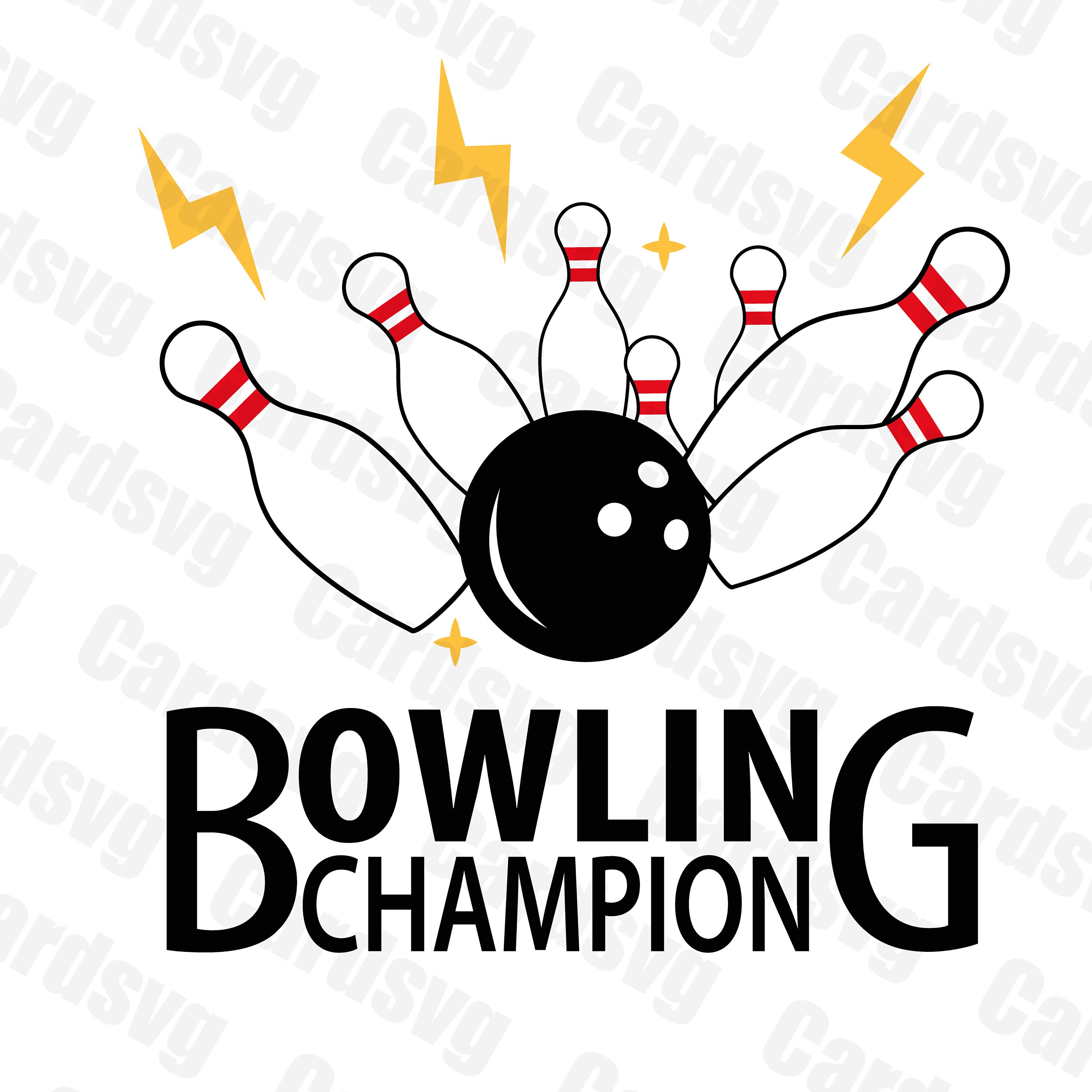 Bowling Champion SVG/ Cricut/ Silhouette Cameo/ Bowling - Etsy
