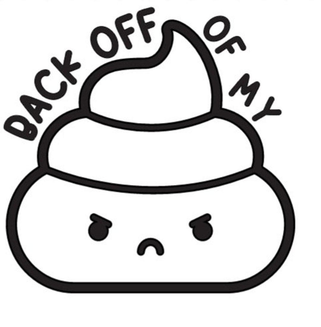 Poop Car Decal Vinyl Bumper Sticker - Etsy