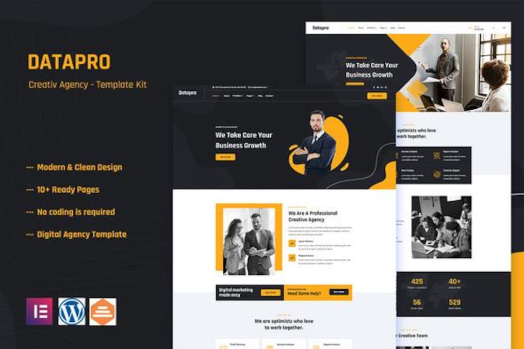 Datapro - Creative Agency HTML Template - Etsy