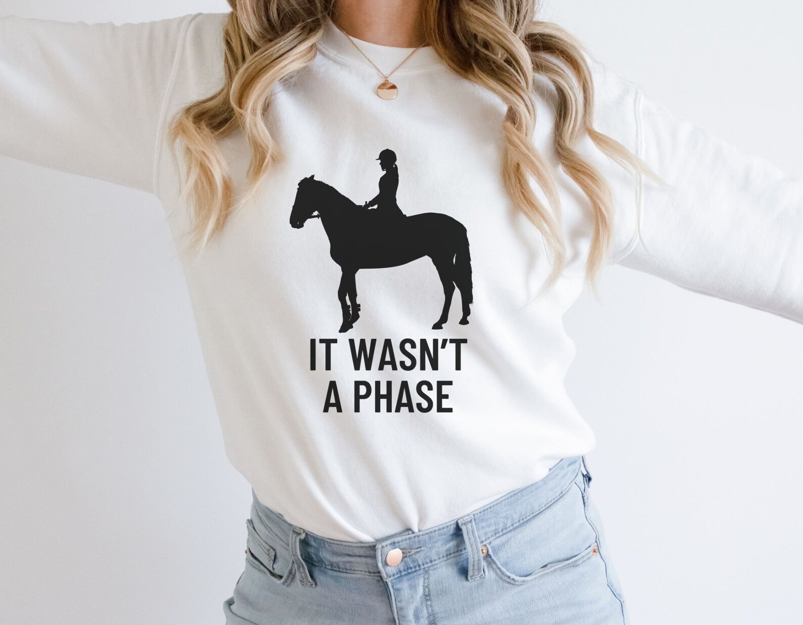 Funny Horse Sweatshirt, Horse Rider Gift, Equestrian Gift, Horse Riding ...