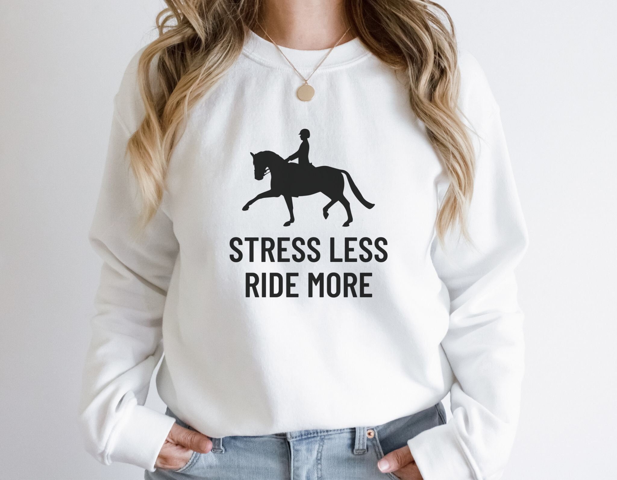 Womens Horse Sweatshirt, Girl Horse Sweatshirt, Horse Riding Sweatshirt ...