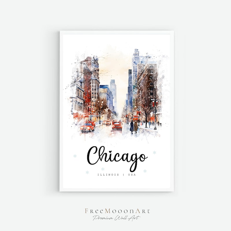 Chicago Poster - Etsy