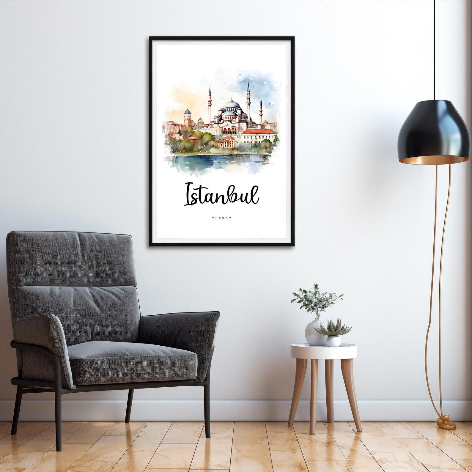 Istanbul Turkey Travel Poster, Istanbul City Print, Turkey Wall Art ...