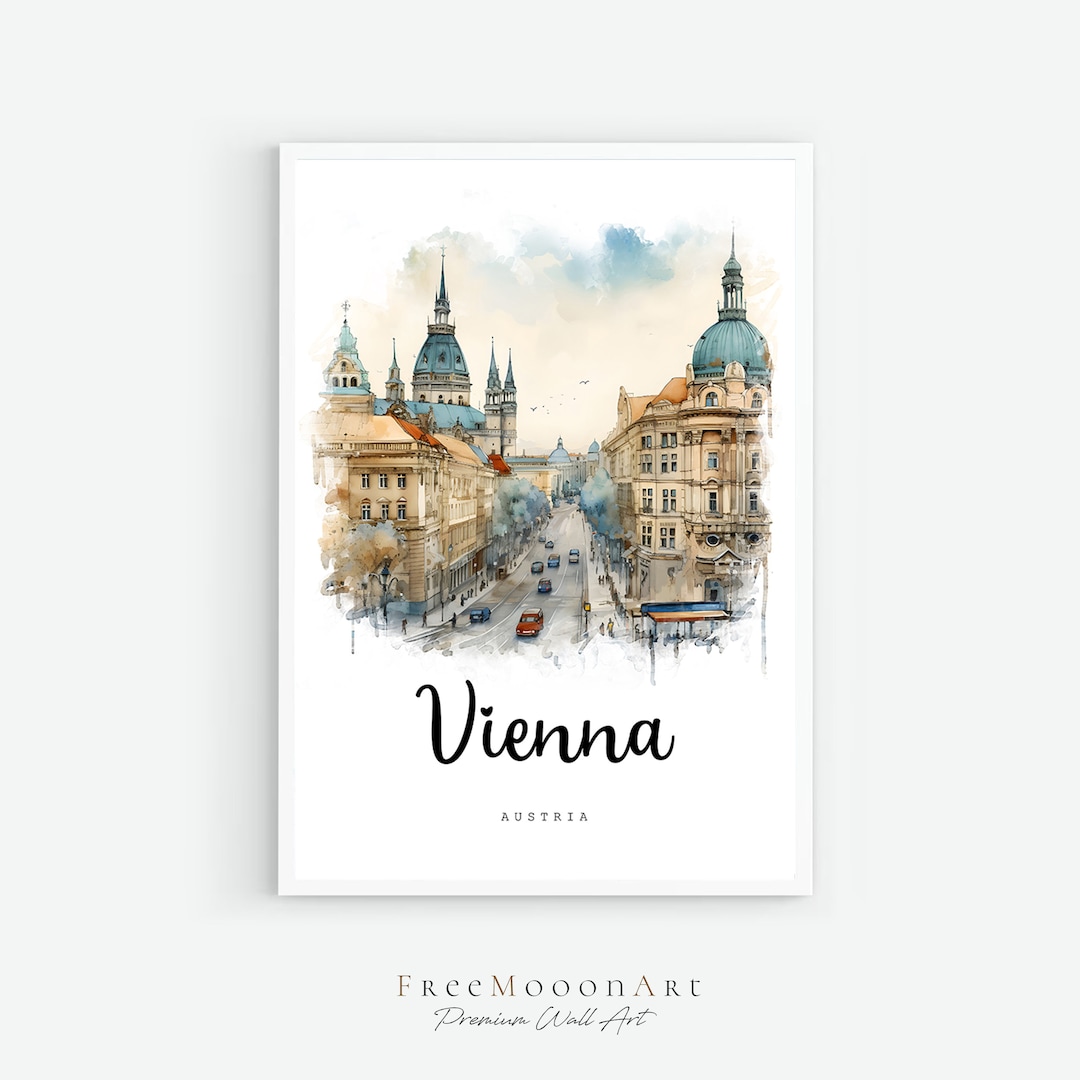 Vienna Austria Travel Poster, Vienna City Print, Austria Wall Art ...
