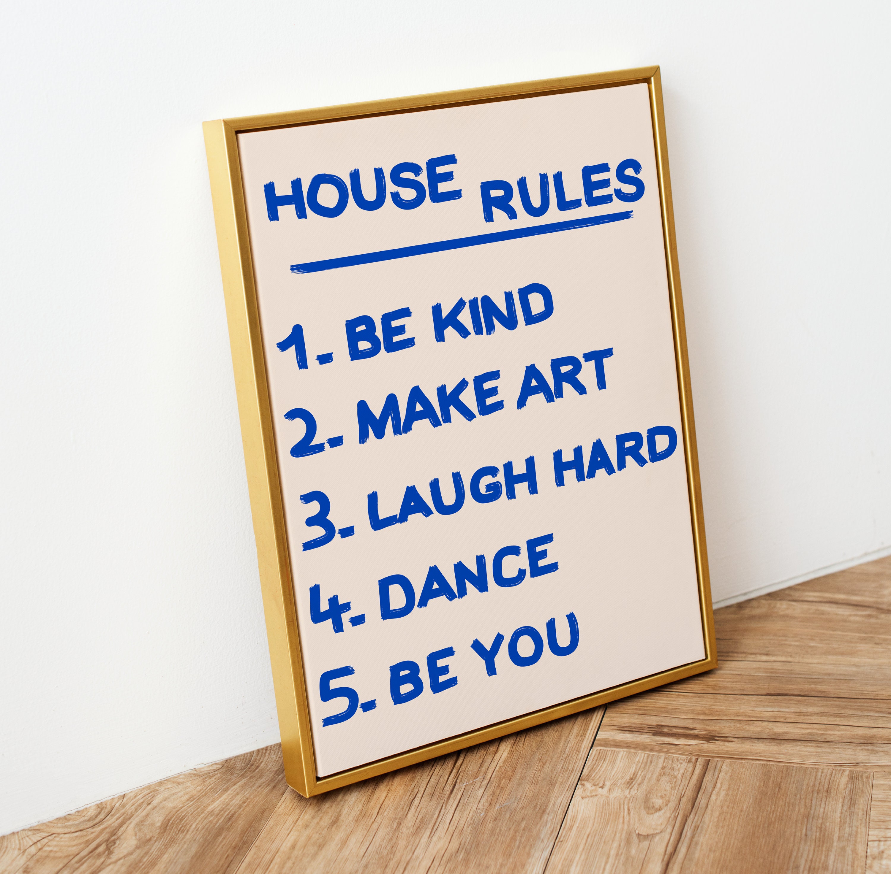 House Rules Wall Art, Minimalist Wall Print,modern Art Print, Trendy ...