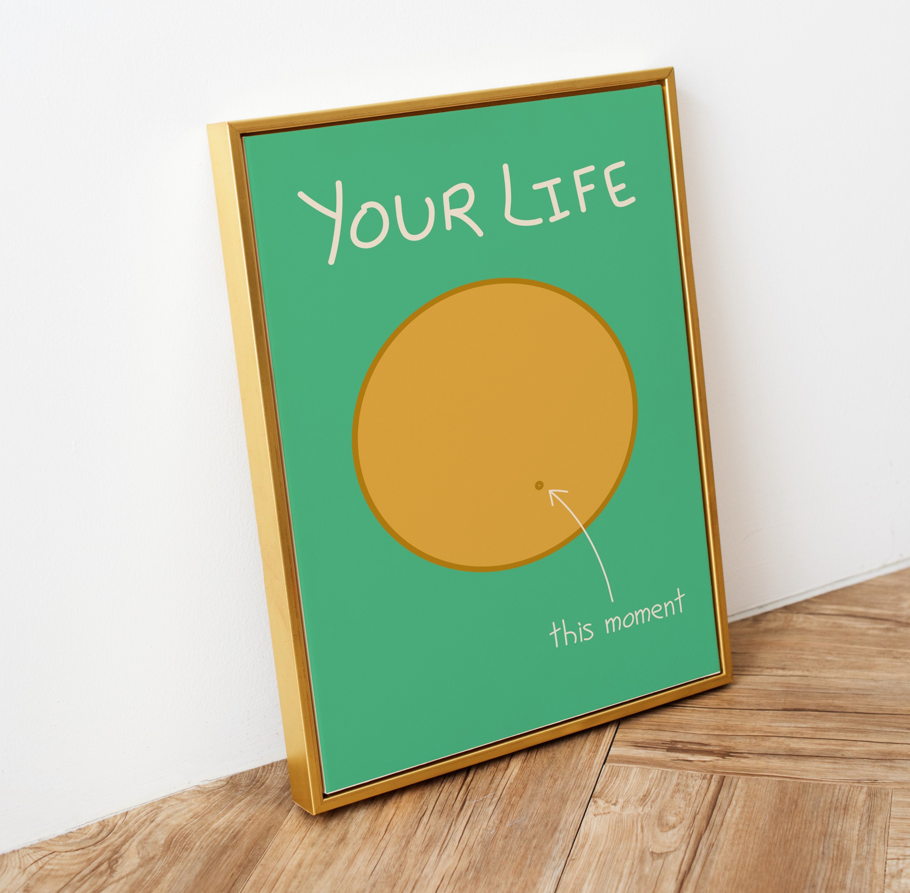 Your Life This Moment, Original Printable Dorm Room Art, Maximalist ...
