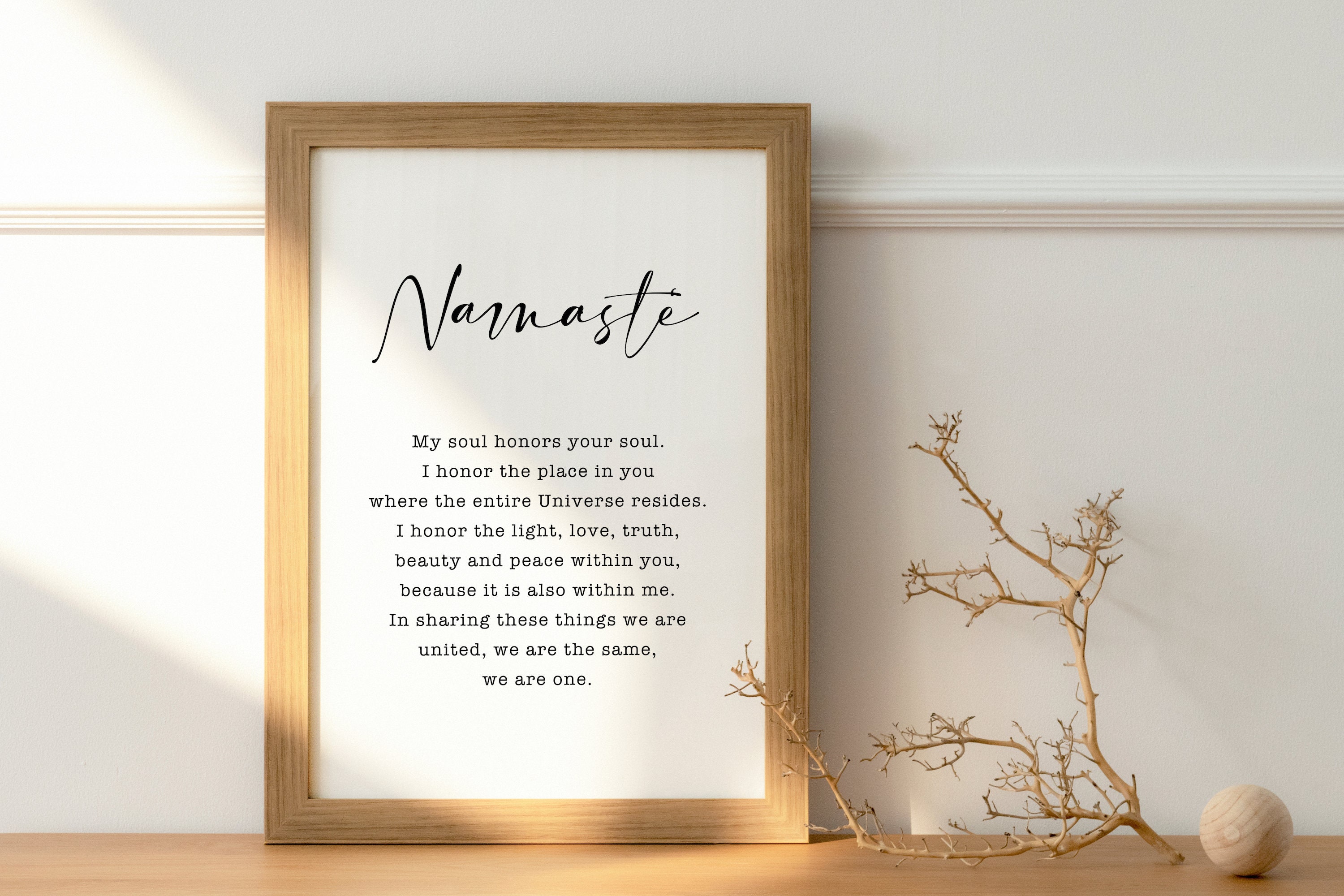 Namaste Printable, Namaste Sign, Namaste Wall Art, Yoga Poster, Namaste ...