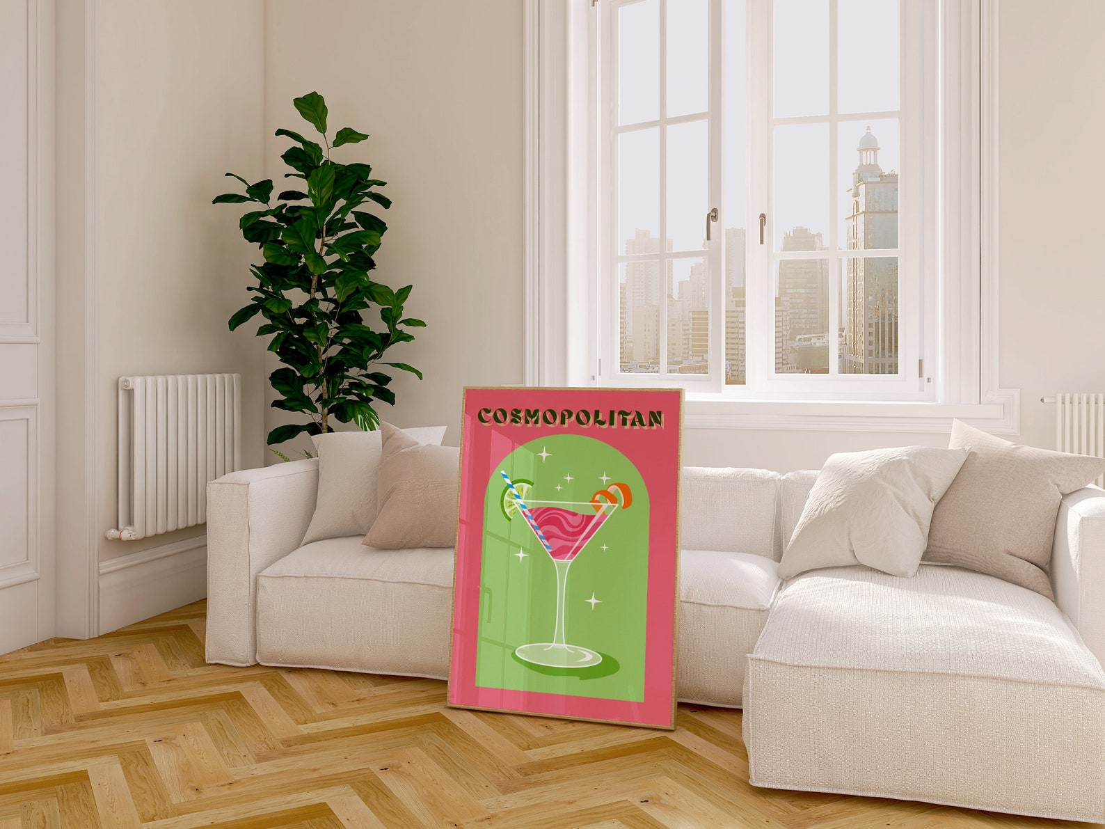 Cosmopolitan Cocktail Print, Retro Cocktail Wall Art, Cocktail Poster ...