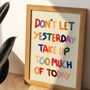 Positive Wall Art, Minimalist Wall Print, Modern Art Print, Trendy Wall ...