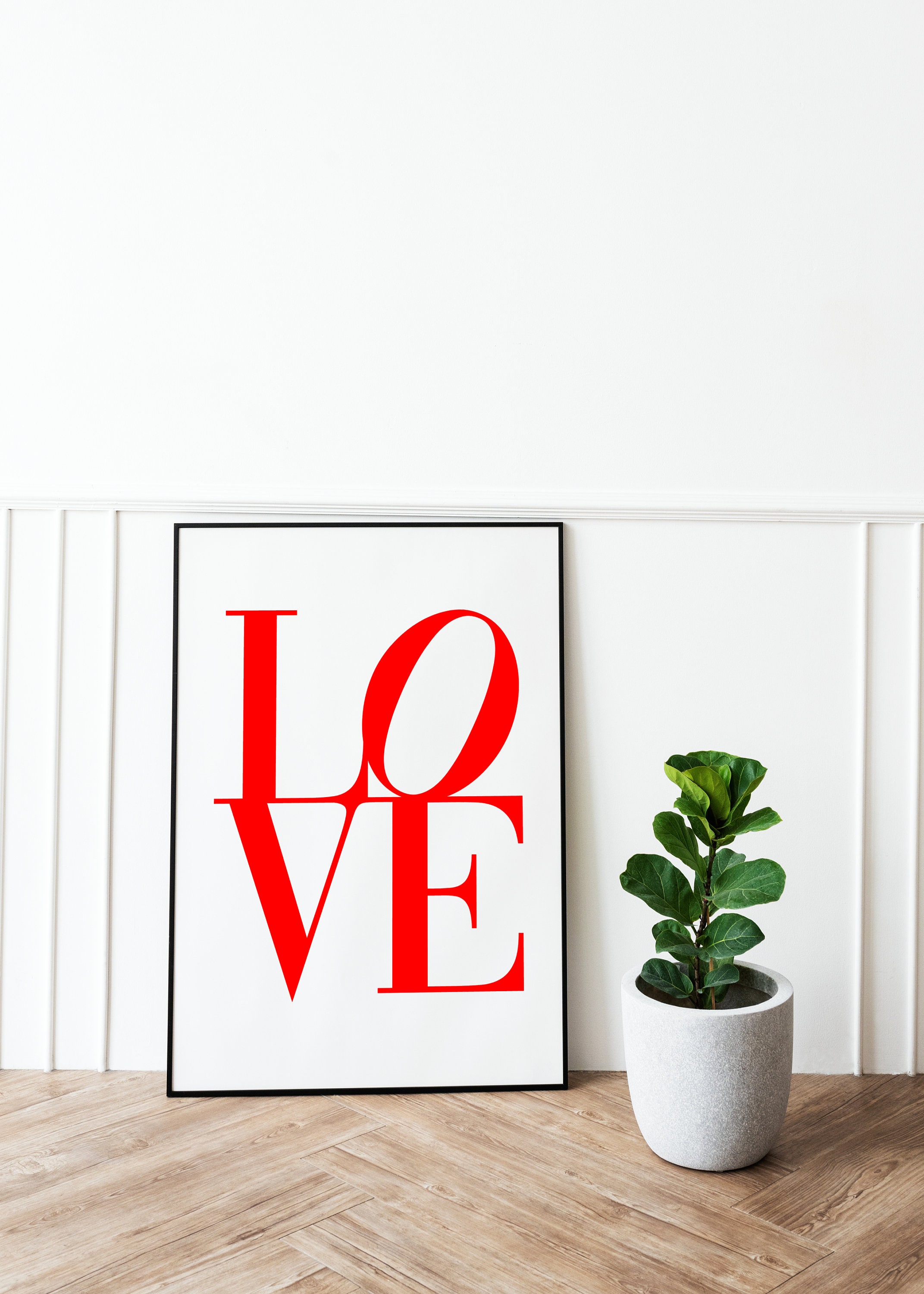 Love Printable Wall Art, LOVE, Classic Love Word, Love Modern Wall ...