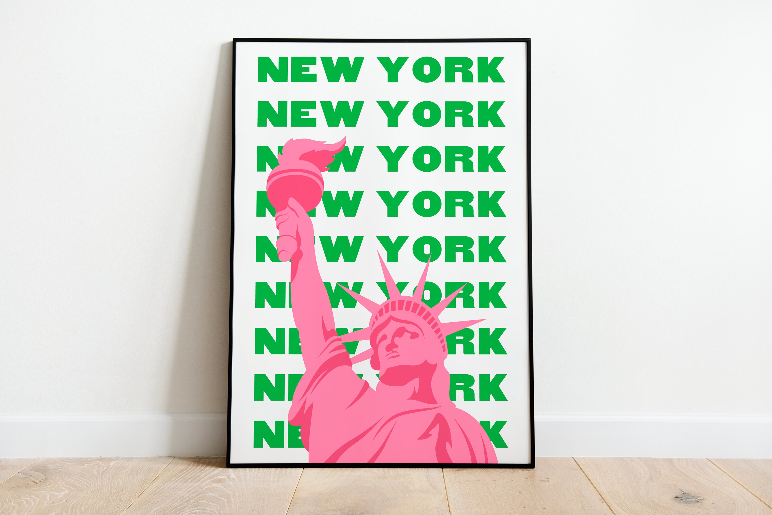 Pink Statue of Liberty, New York City Print (digital Download) - Etsy