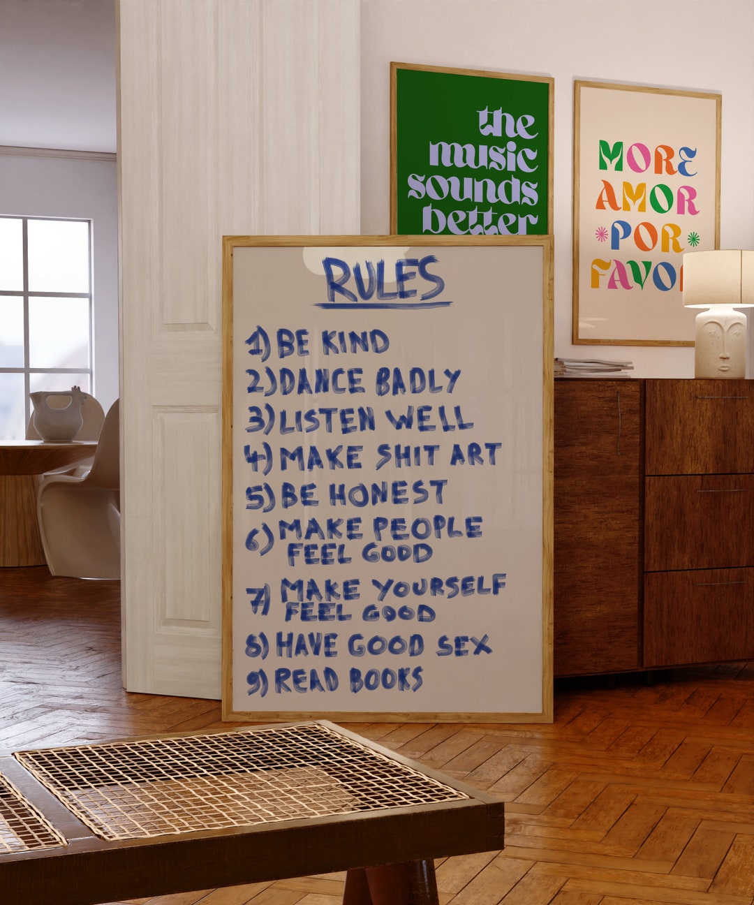 Rules Wall Art, Minimalist Wall Print, Modern Art Print, Trendy Wall ...