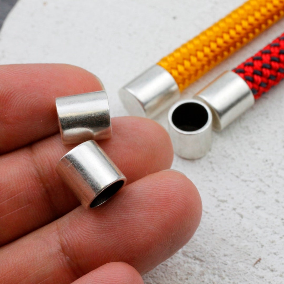 10 End Caps for Round Leather Cords, Paracord, Tassel Caps, Necklace ...