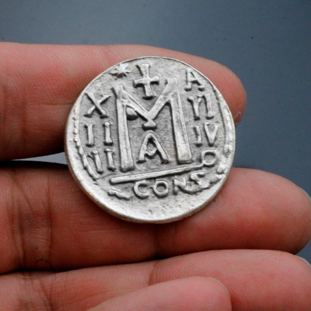 Antique Symbol Ring, Ancient Coin Ring, Historical Ring, Silver Coin ...