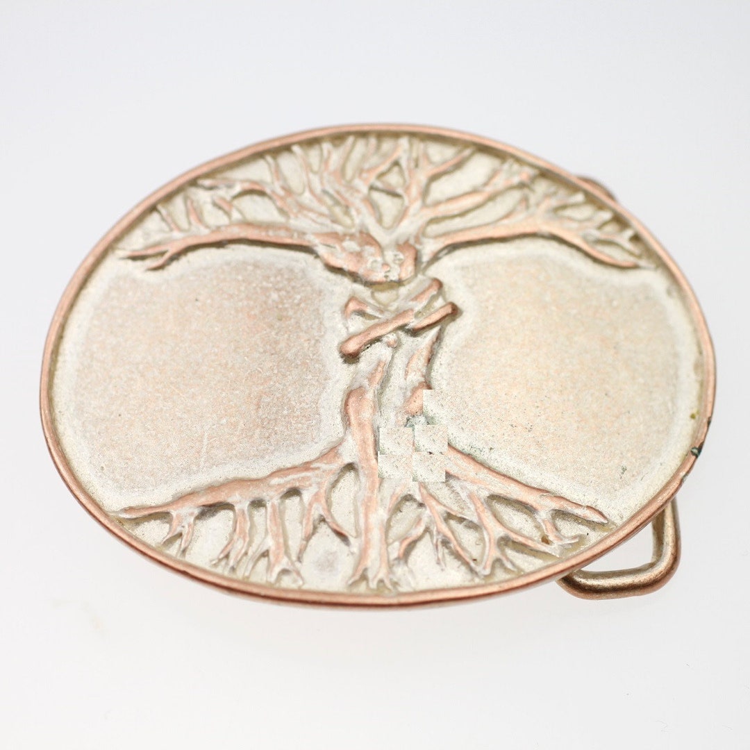 Belt Buckles Tree of Life, Leather Belts Accessories, Rose Perlmutt for ...