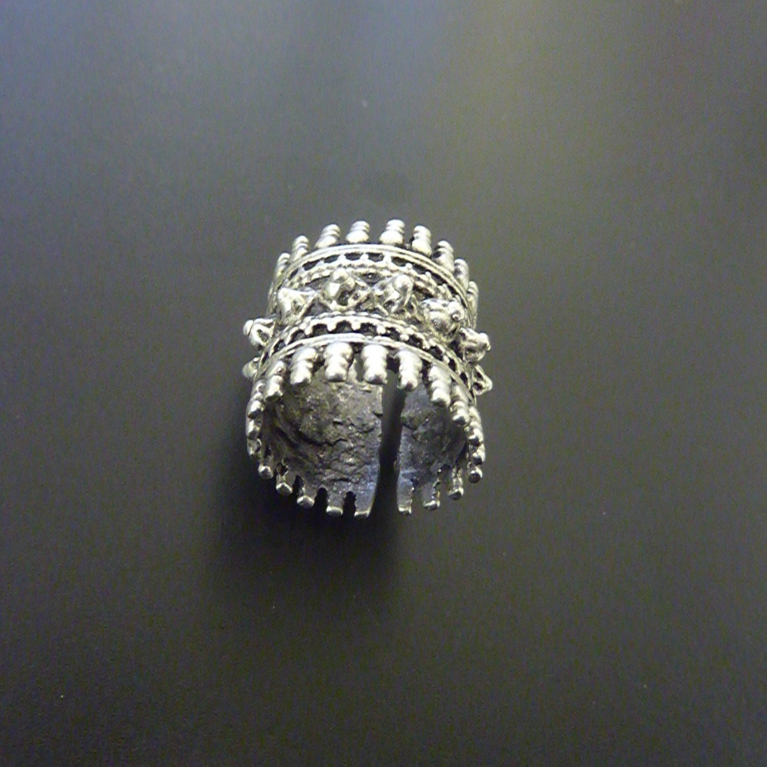 Silver Filigree Ring Sterling Silver Plated Chunky Ring Boho - Etsy