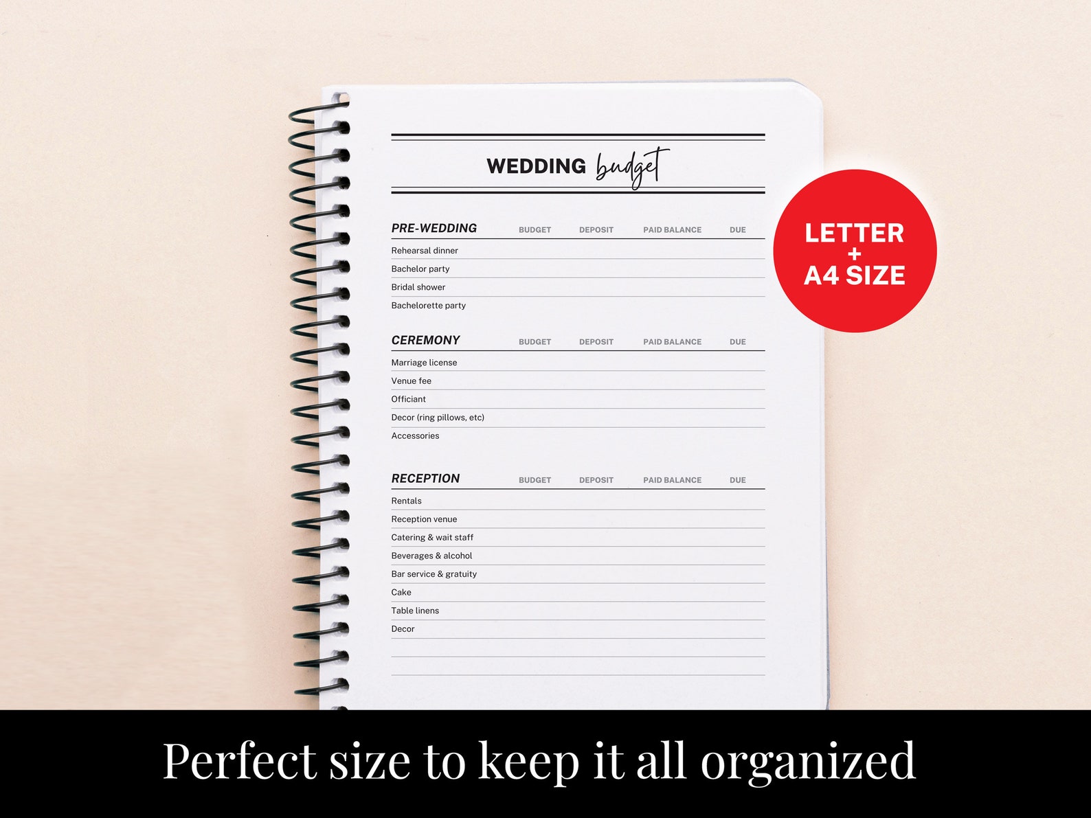 Wedding Planner Printable Book - Printable Wedding Planner PDF ...