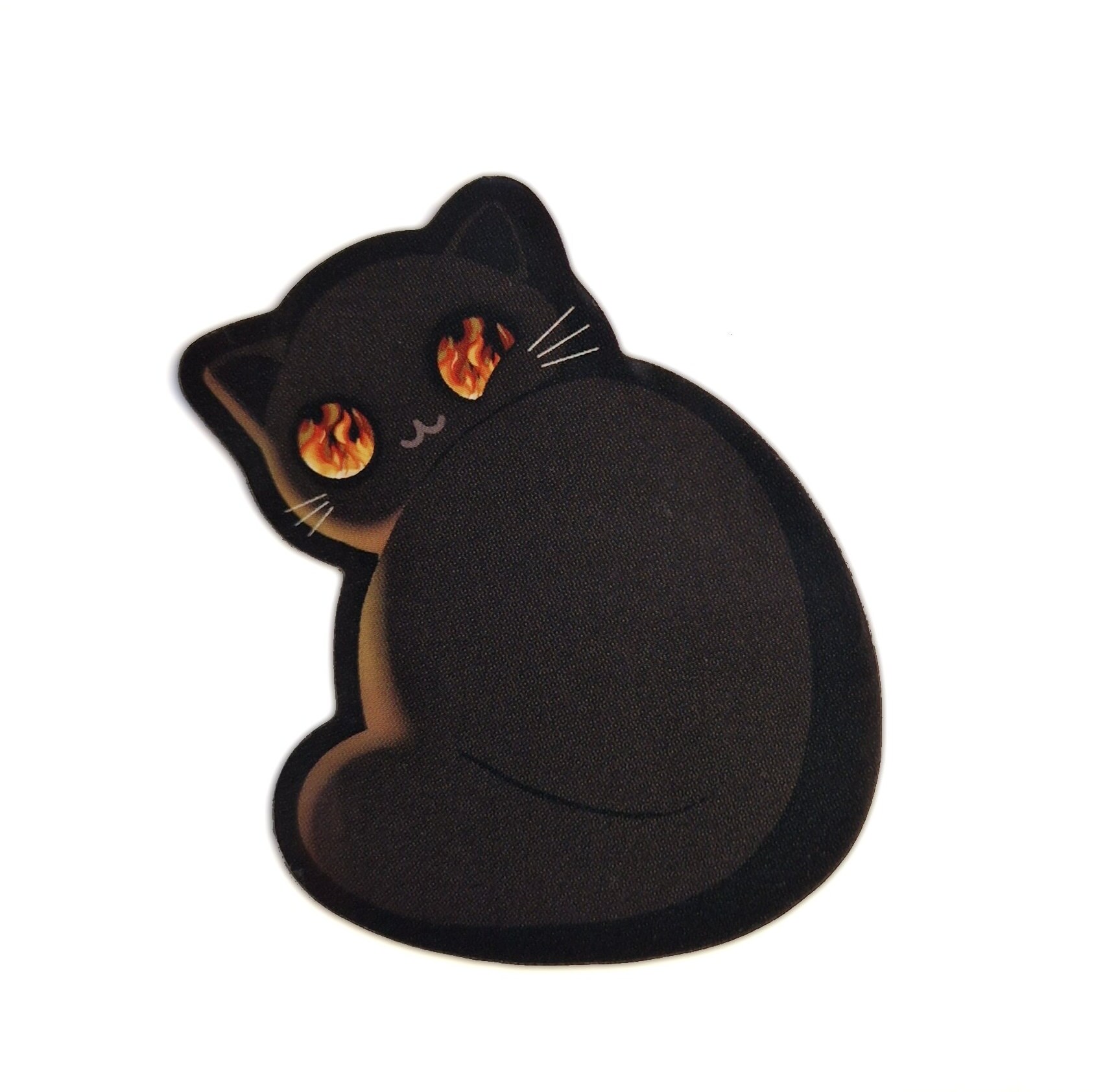 Disaster Cat Meme Sticker Cute Black Cat Vinyl Sticker - Etsy Australia