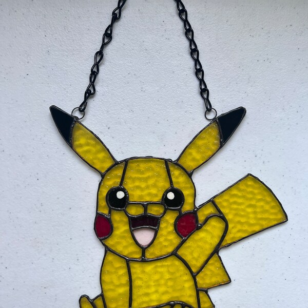 Stained Glass Pikachu - Etsy
