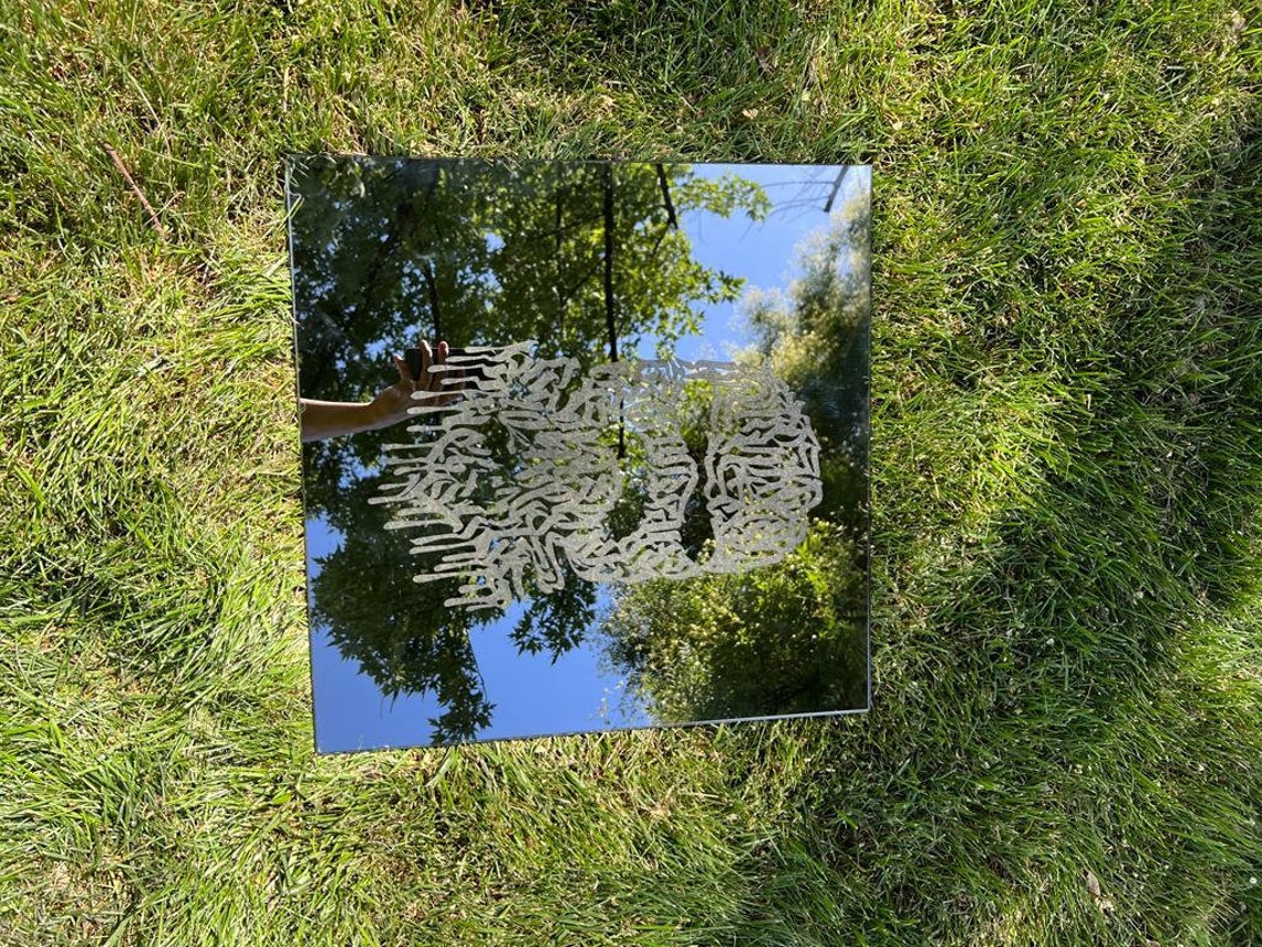 Engraved Mirror Calligraphy Vintage Cute Mirror Print on Demand Mirrors ...