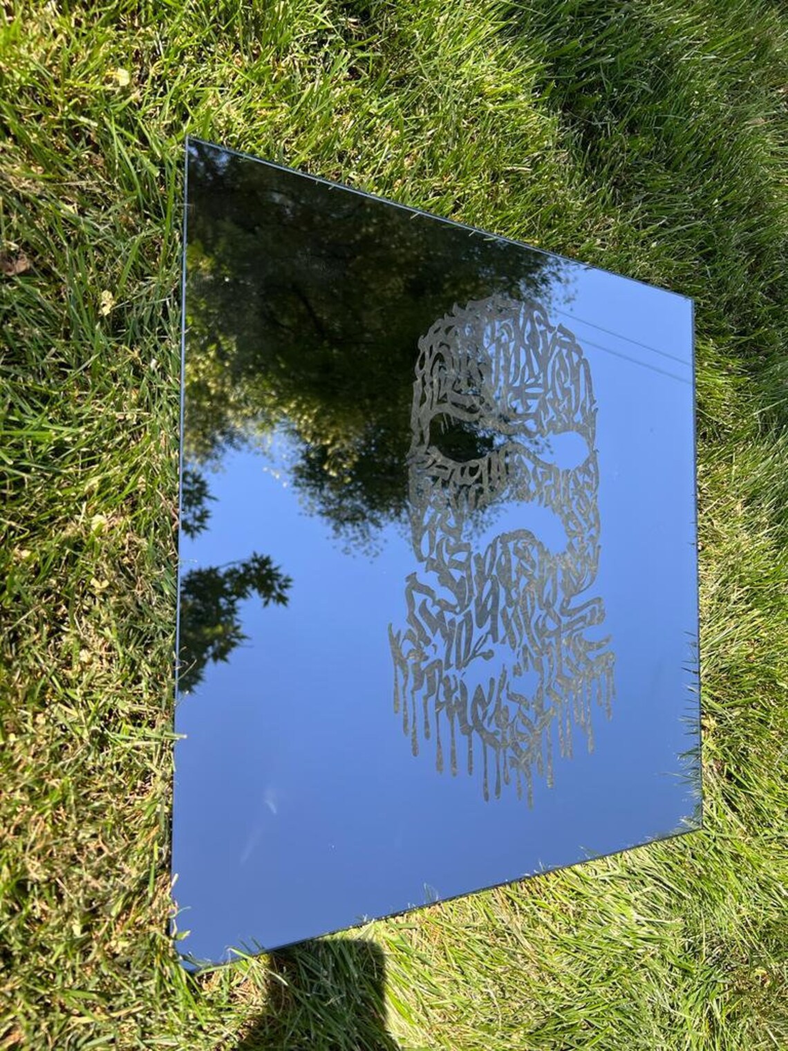 Engraved Mirror Calligraphy Vintage Cute Mirror Print on Demand Mirrors ...