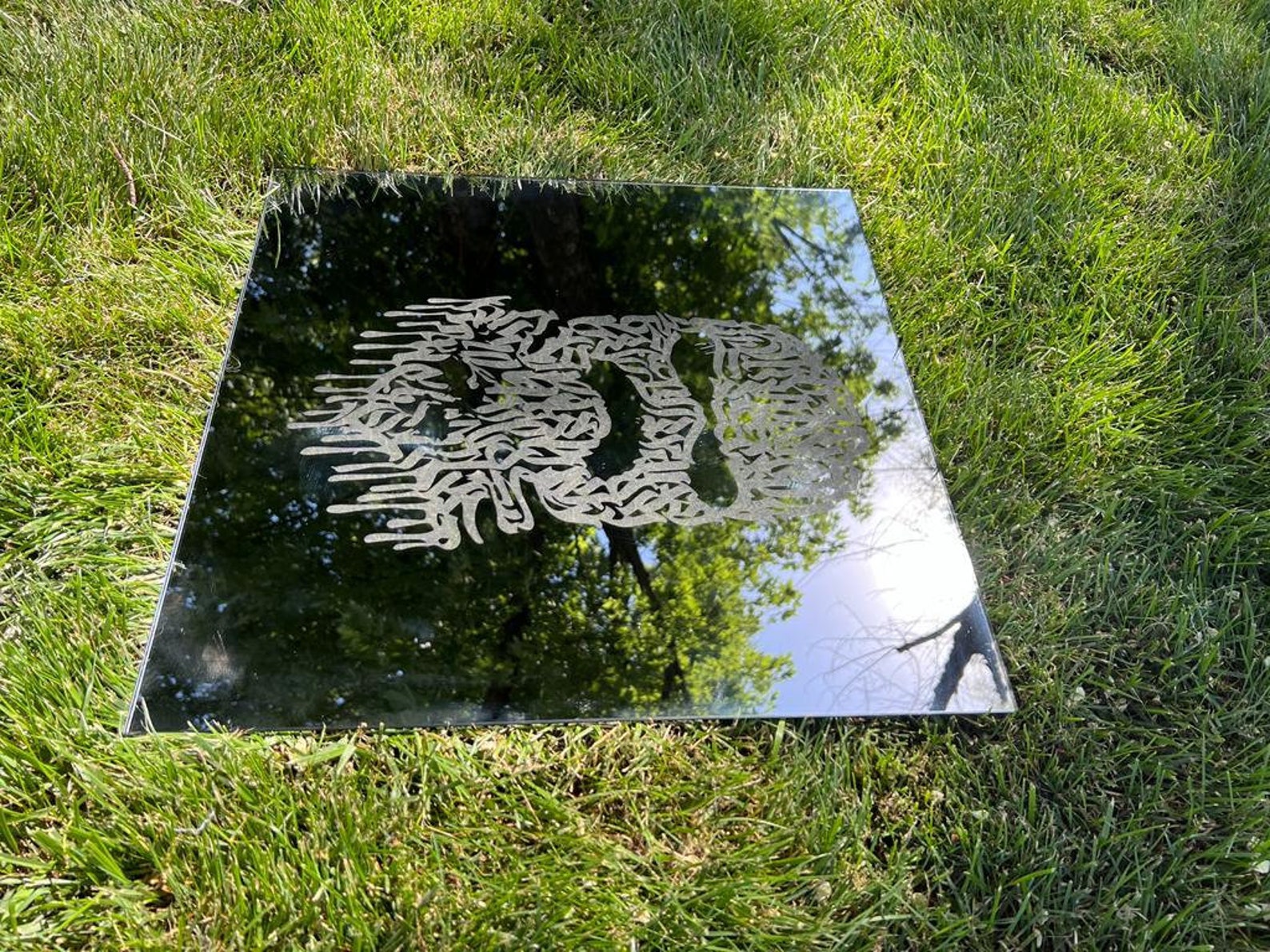 Engraved Mirror Calligraphy Vintage Cute Mirror Print on Demand Mirrors ...