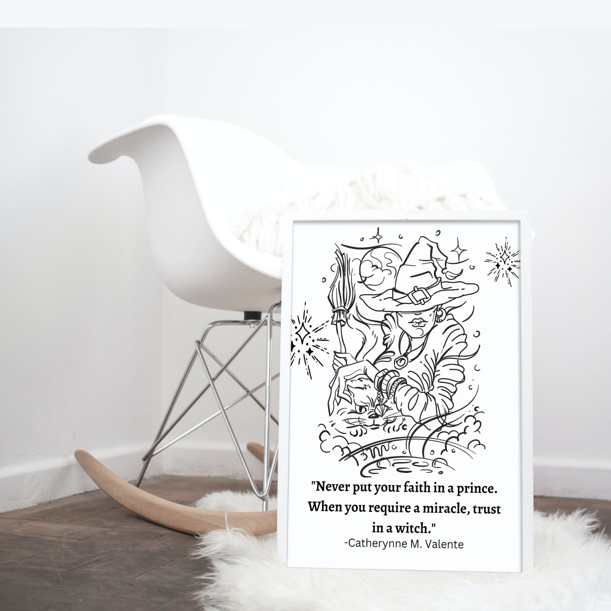 Famous Witch Quote Coloring Pages - Etsy