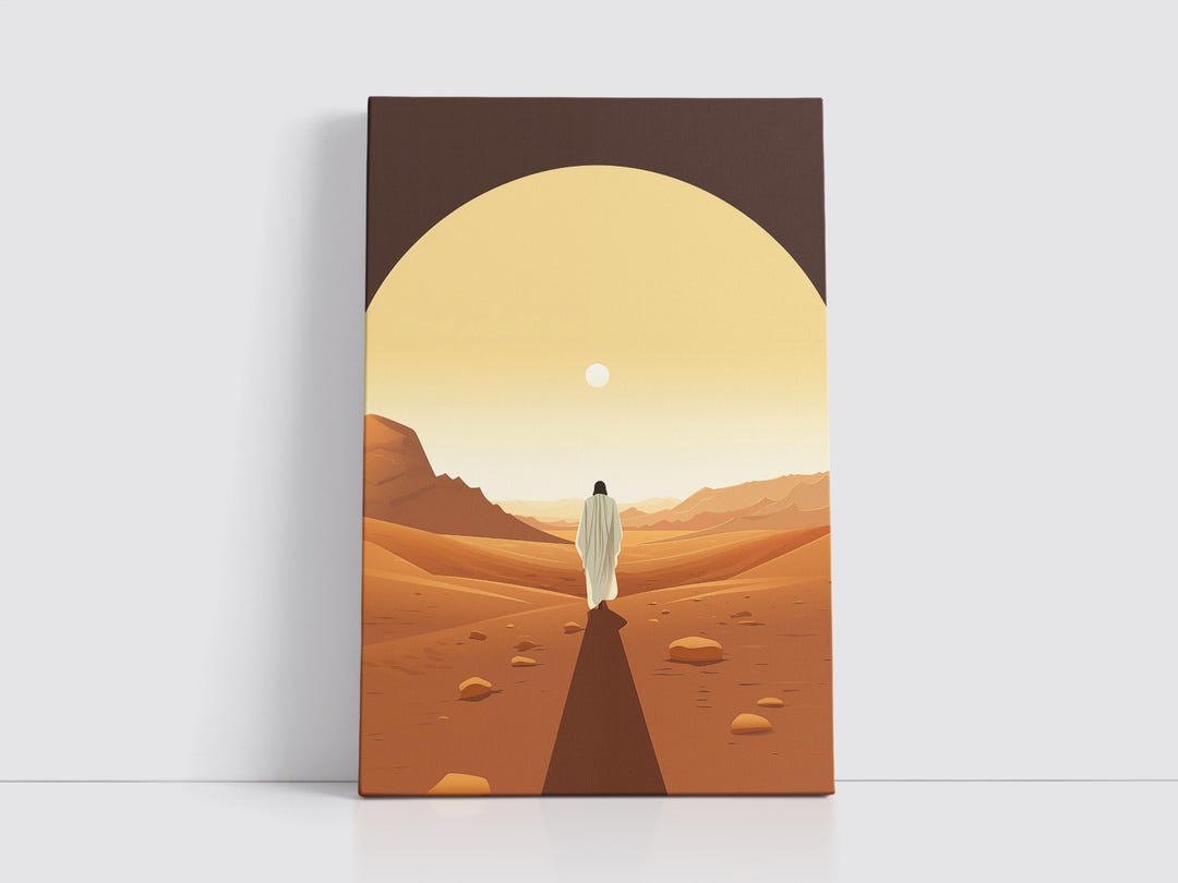 Christian Modern Minimalist Wall Art, Temptation in Lent 3, Biblical ...