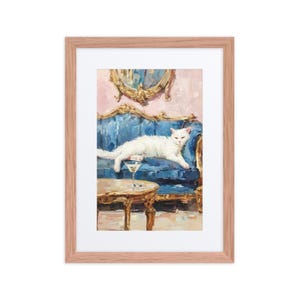 Rococo Cat Art Print: Whimsical Maximalist Pet Portrait - Etsy