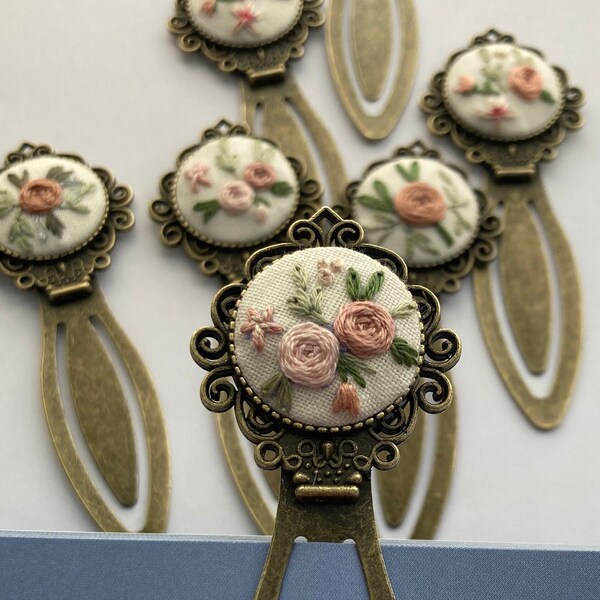 Embroidered Bookmark - Etsy