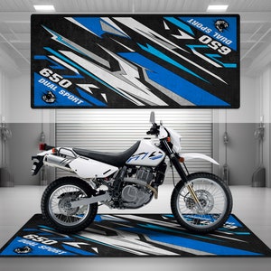 Garage Mat Design for DR650S Motorcycle Mat Personalized Display ...