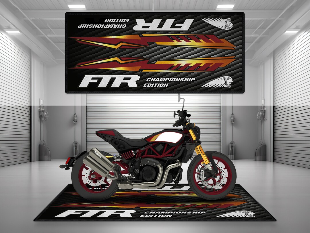 Garage Mat Design for FTR Championship Edition Motorcycle Mat ...