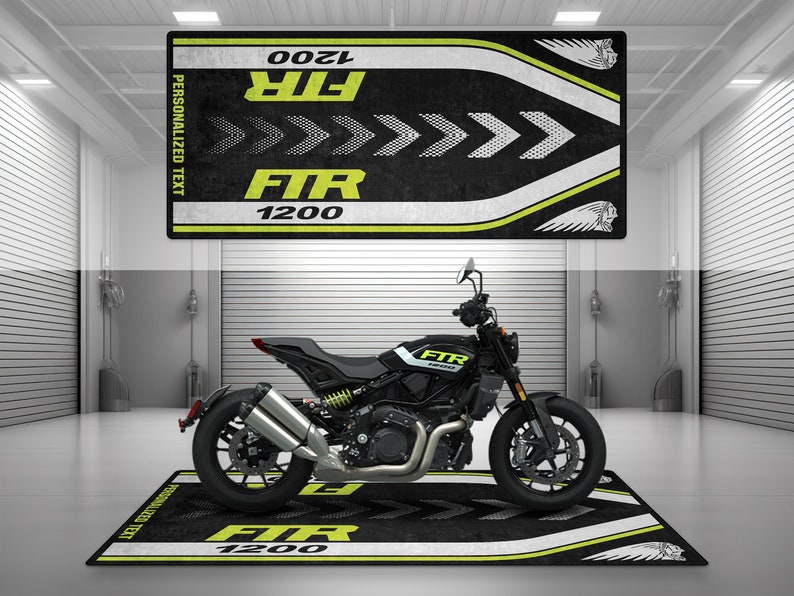 Garage Mat Design for FTR 1200 Motorcycle Mat Personalized Display ...