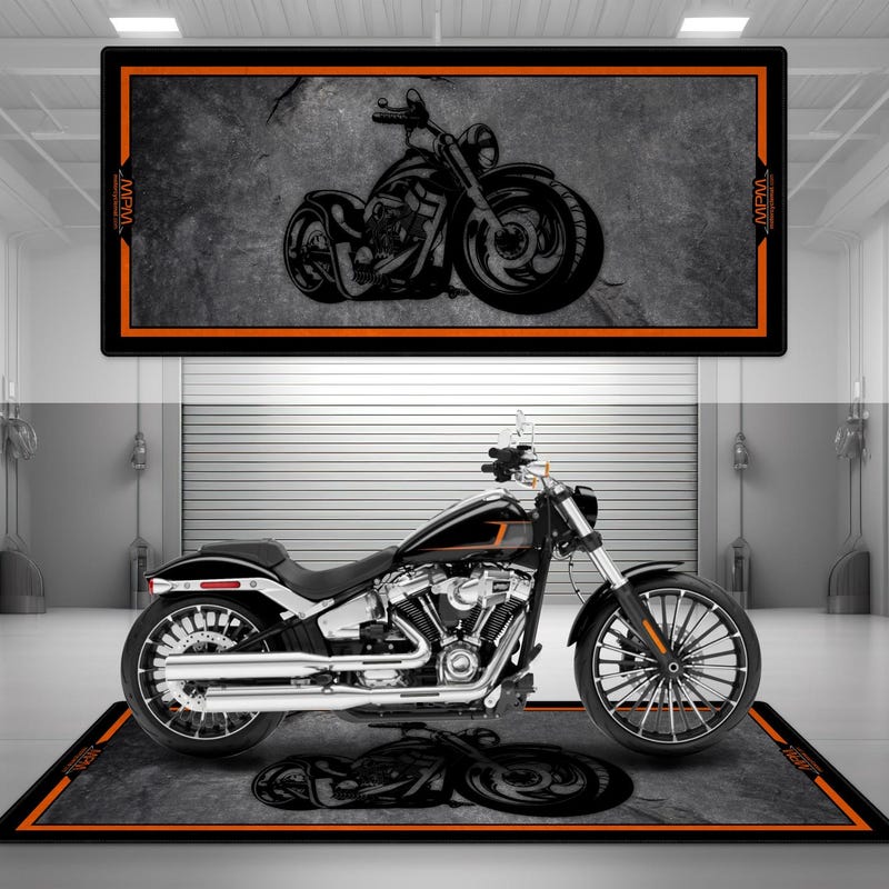 Motorcycle Garage Rug - Etsy