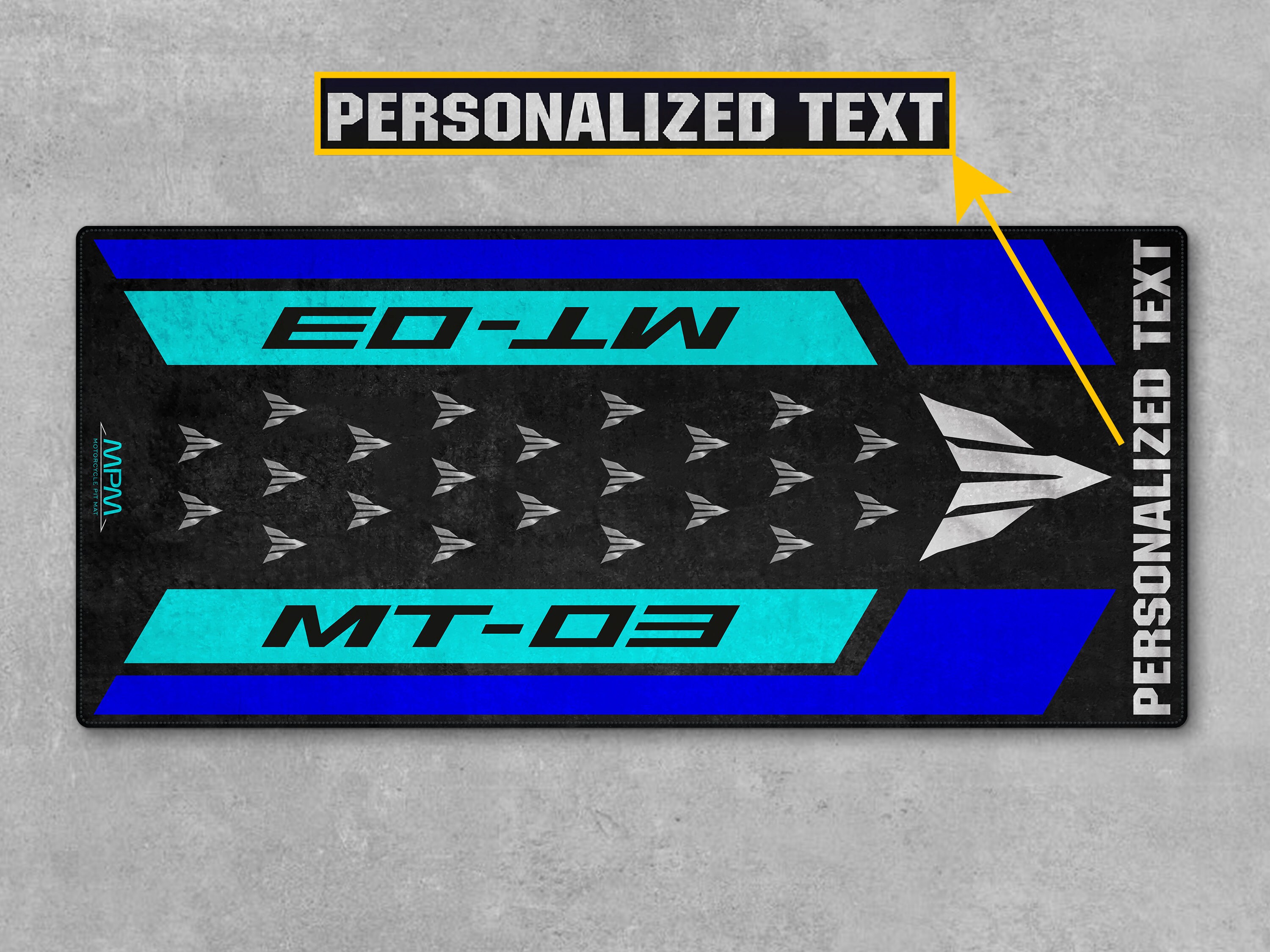 Garage Mat Design for MT-03 Motorcycle Mat Personalized Display ...